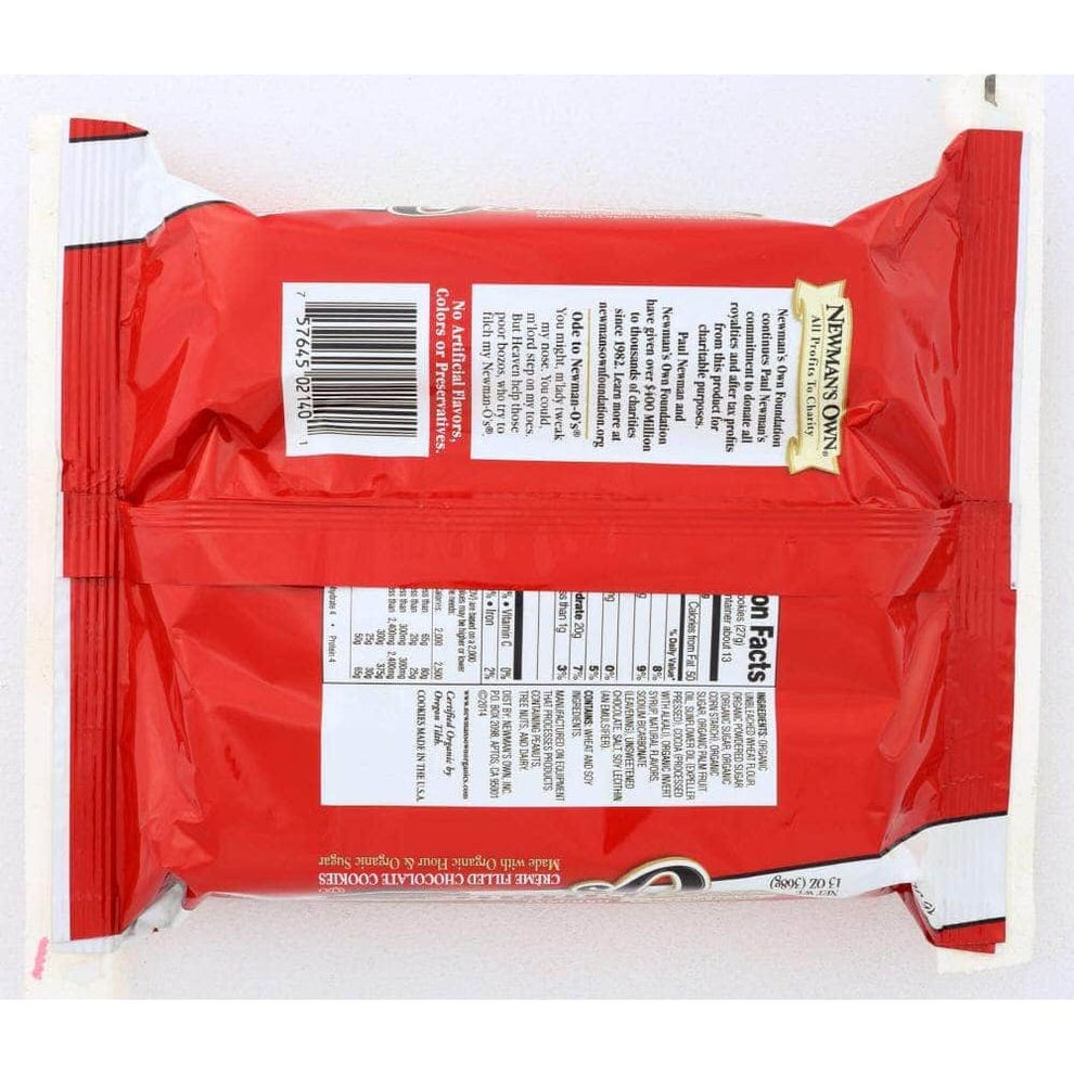Newman's Own Organic Newman O's Original Cookies Chocolate with Vanilla ...