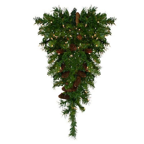 Northlight 30" Pre-Lit Dakota Red Pine Artificial Christmas Teardrop ...
