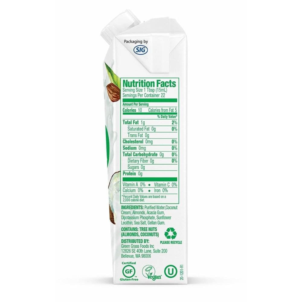 Nut Pods Dairy Free Creamer Original Unsweetened, 11.2 fo (Case of 4 ...