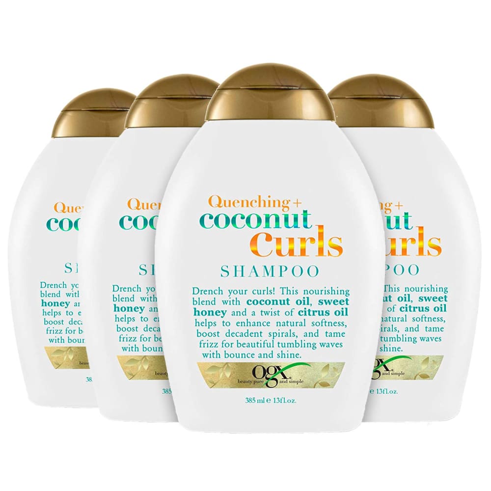 OGX Coconut Curls Shampoo, Bulk - 4 Pack - 13 Oz Each | ShelHealth