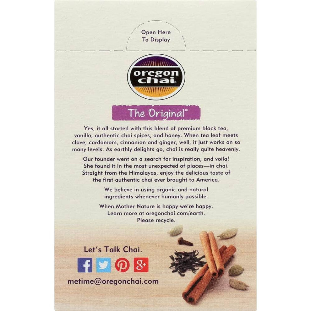 Oregon Chai The Original Chai Tea Latte Powdered Mix, 8 pc (Case of 4 ...
