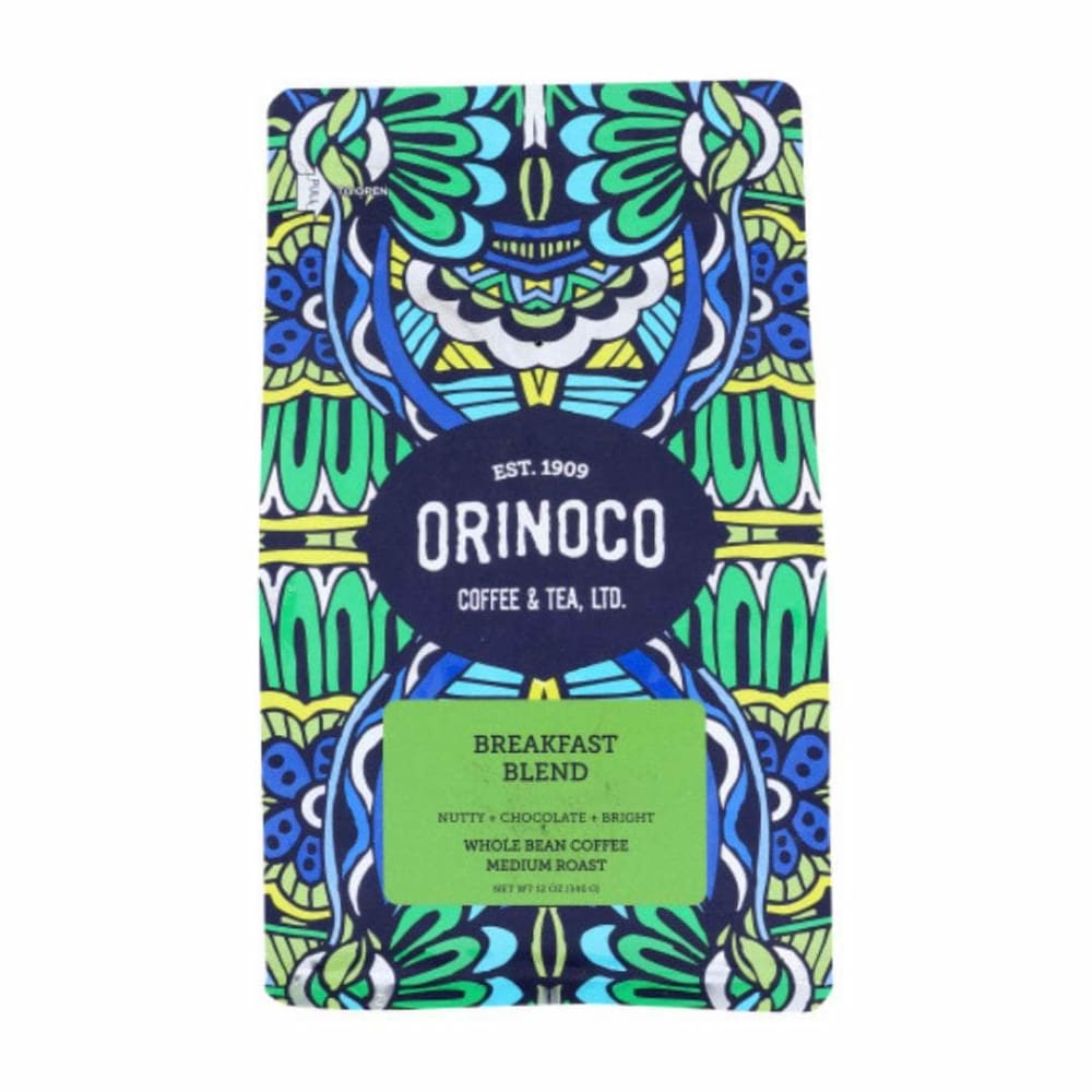 ORINOCO COFFEE AND TEA Coffee Whole Bean Breakfa, 12 oz | ShelHealth