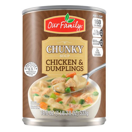 Our Family Chunky Chicken Dumpling, Ready-To-Eat 18.6oz (Case of 12 ...