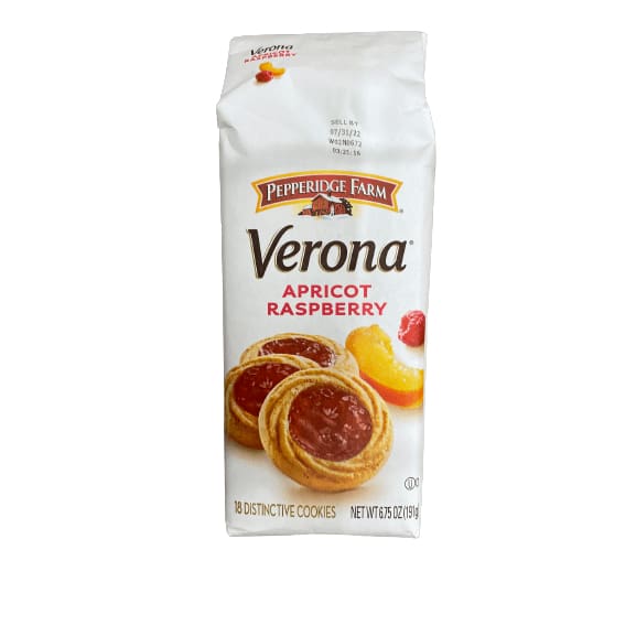 Pepperidge Farm Verona Apricot Raspberry Thumbprint Cookies, 6.75 oz ...