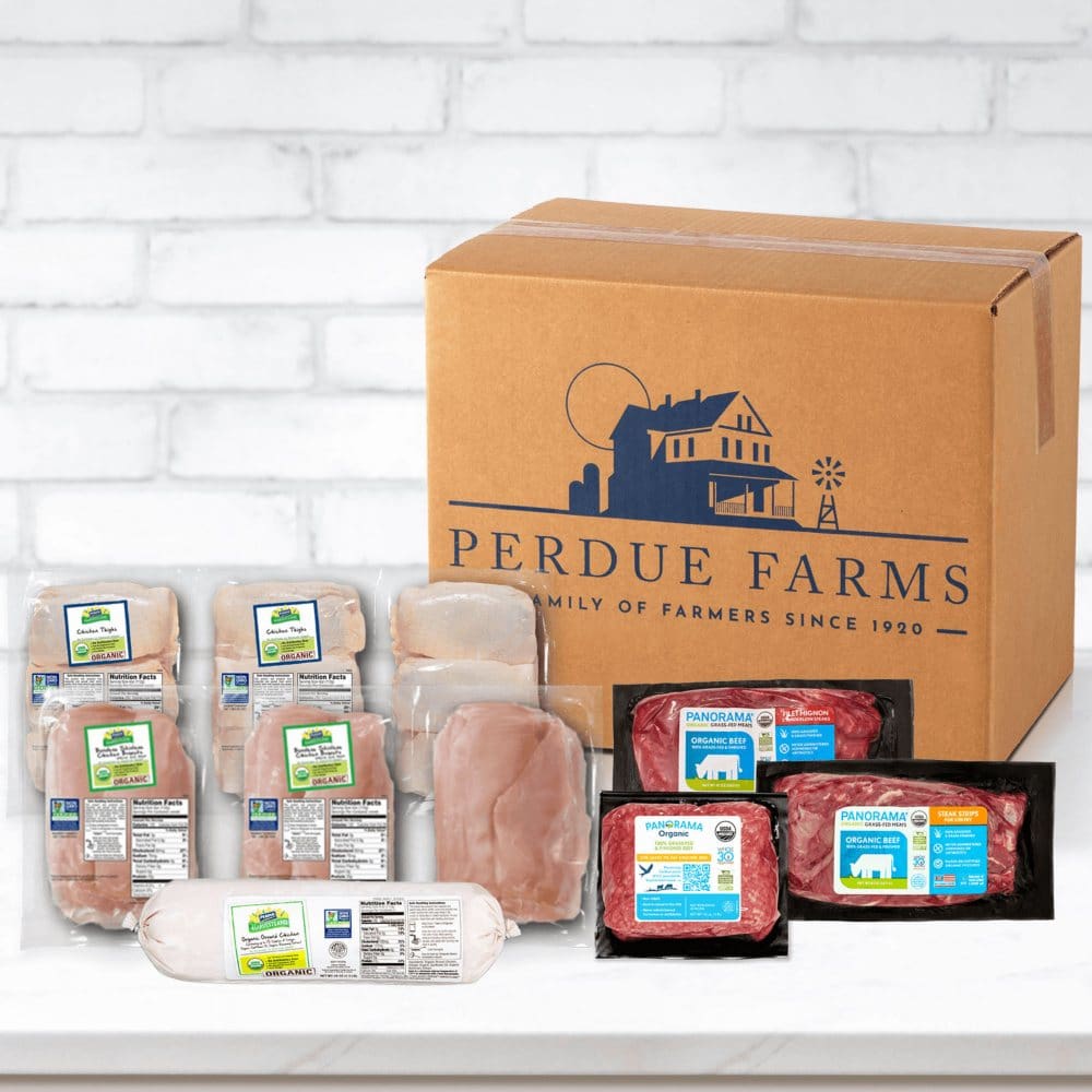 Perdue Organic Chicken and Beef Box (10.25 lbs.) | ShelHealth