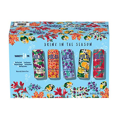 Polar Seltzer Summer Variety Pack, 24 pk./12 oz. | ShelHealth
