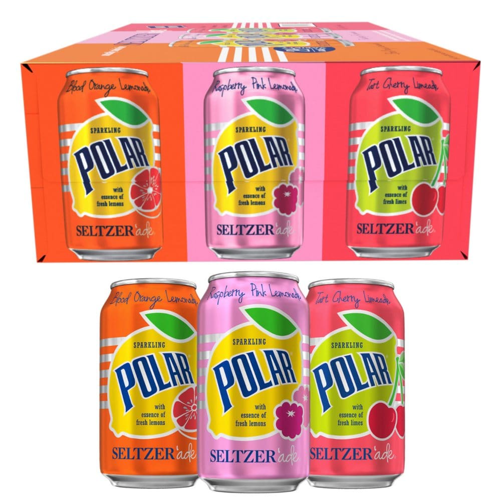 Polar Seltzer'ade Variety Pack (12 fl. oz., 24 ct.) (Pack of 2 ...