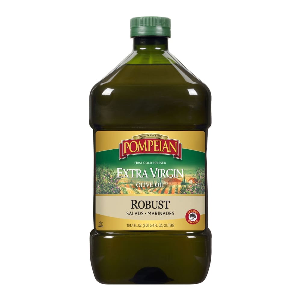Pompeian Robust Extra Virgin Olive Oil, First Cold Pressed, Full-Bodied ...