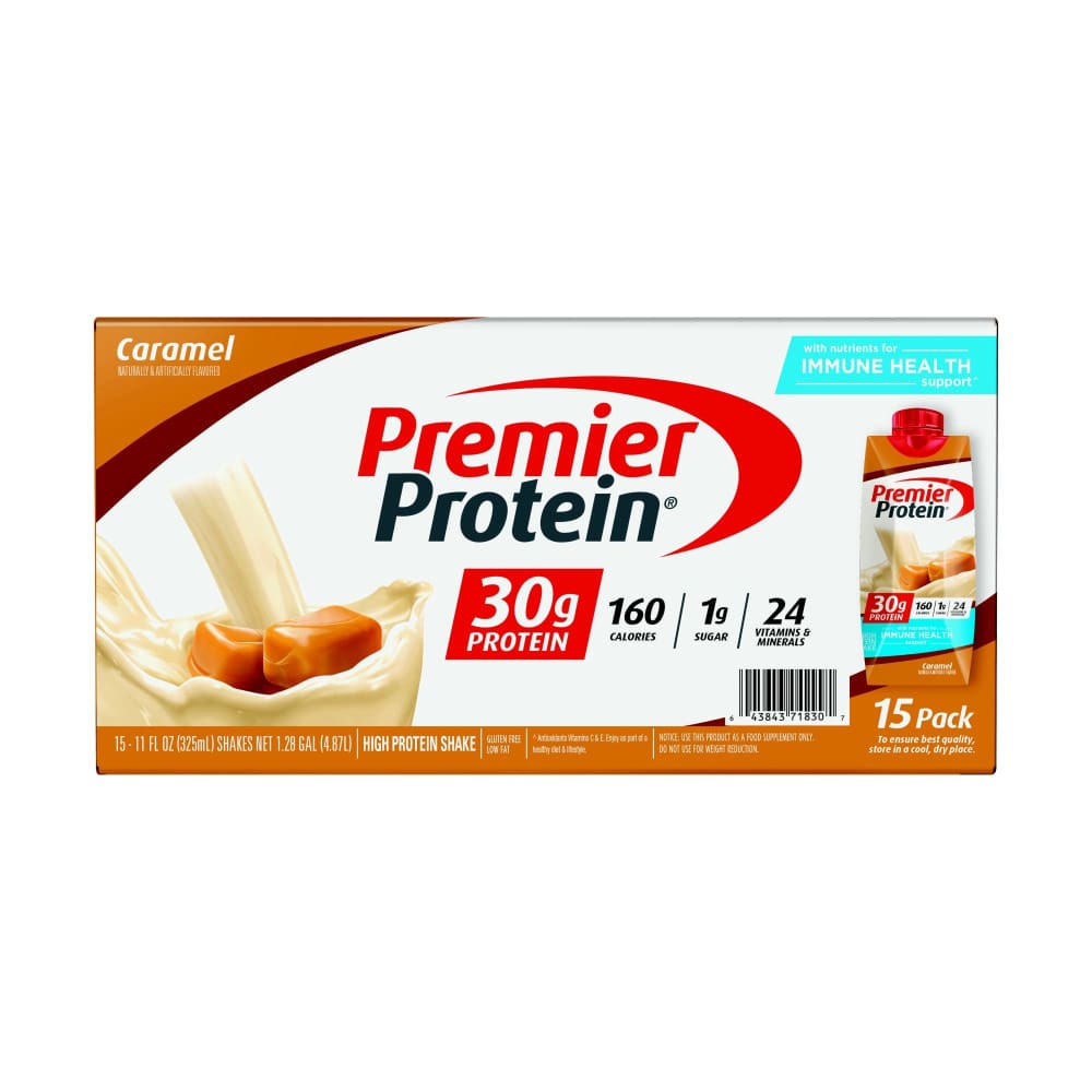 Premier Protein Caramel Ready to Drink Shake, 15 ct./11 oz. | ShelHealth