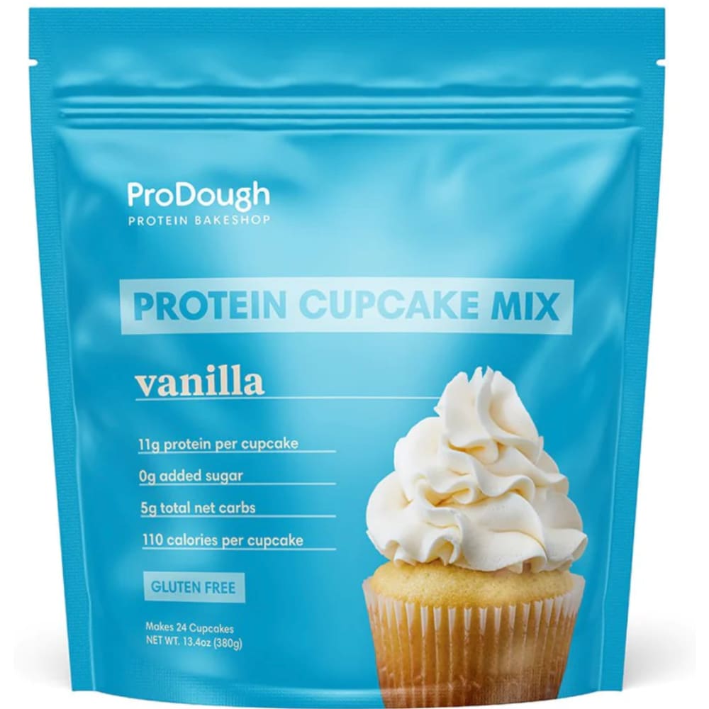 PRODOUGH BAKERY: Cupcake Protein Vanilla, 13.4 oz (Pack of 3) | ShelHealth