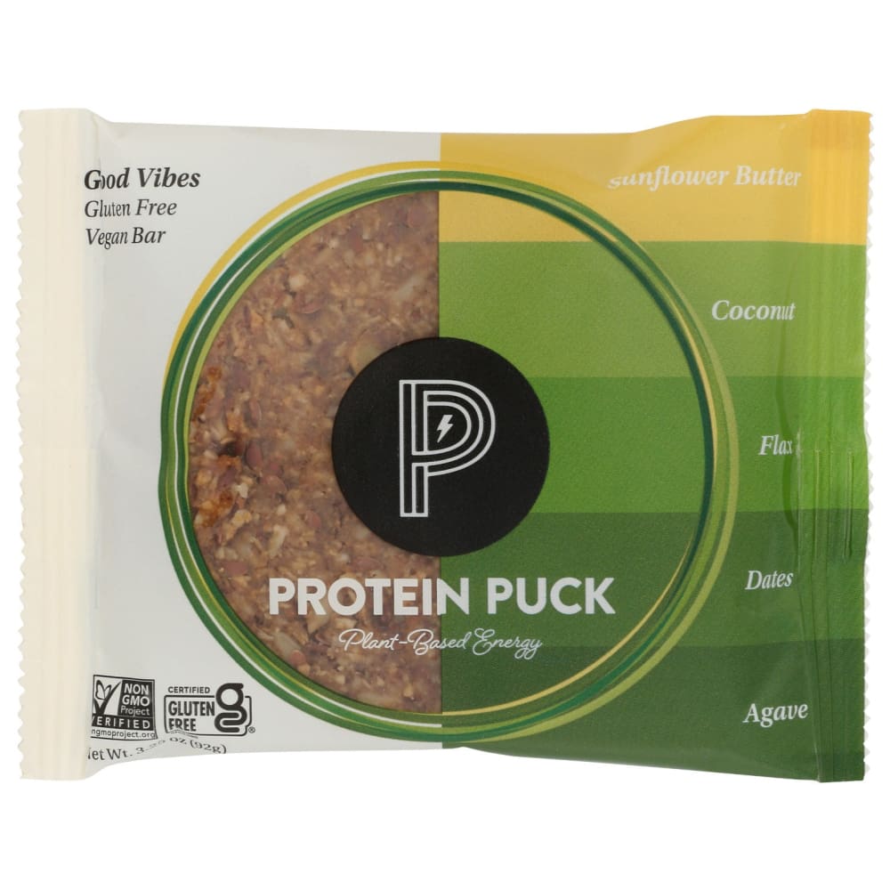 PROTEIN PUCK: Good Vibes Protein Bar, 3.25 oz (Pack of 6) | ShelHealth