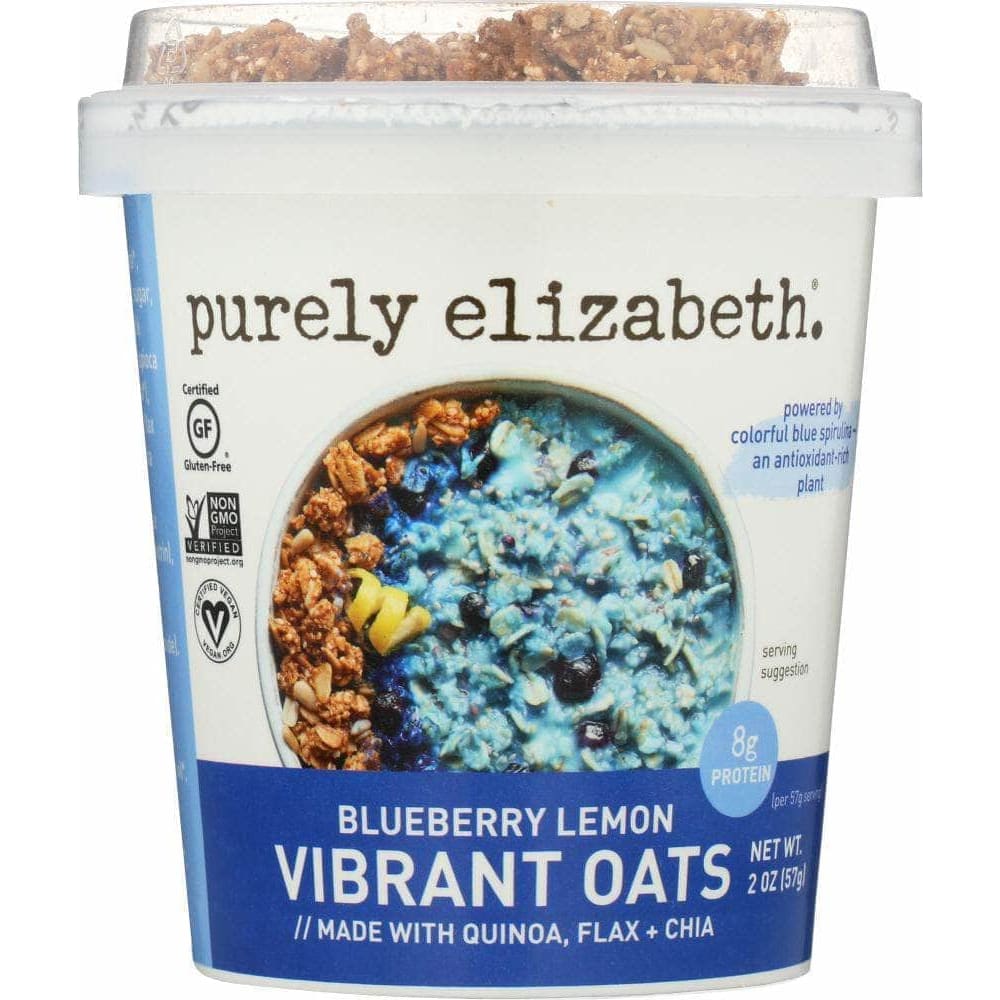 Purely Elizabeth Oats Blueberry Lemon Single Serve, 2 oz (Case of 4 ...