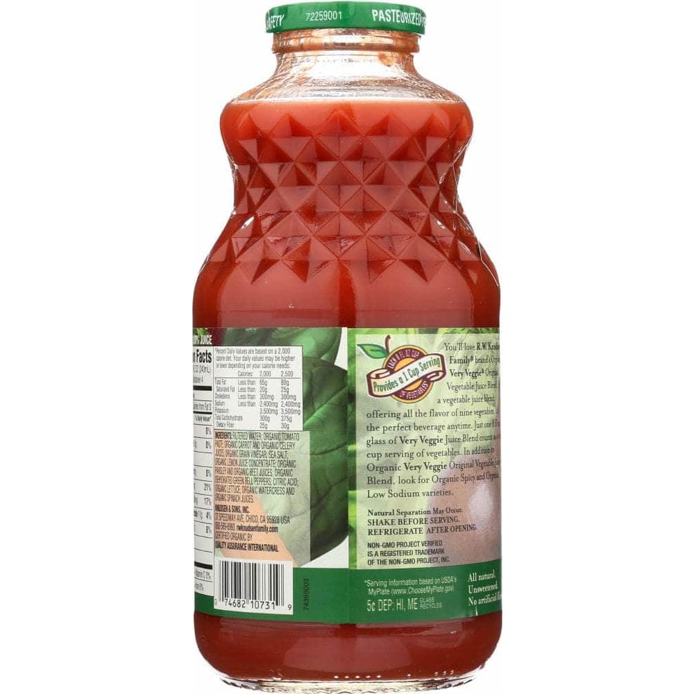 R.W. Knudsen Family Very Veggie Organic Original, 32 oz (Case of 4 ...