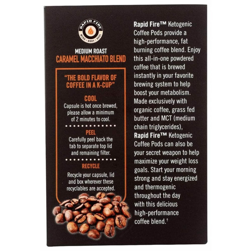 RAPID FIRE: Coffee Pods Caramel Macch, 1 ea | ShelHealth