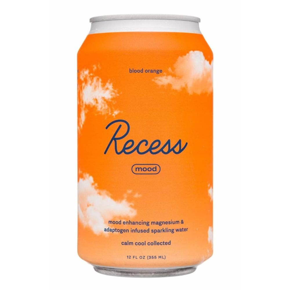 RECESS: Water Sprk Blood Orange, 12 fo (Case of 4) | ShelHealth