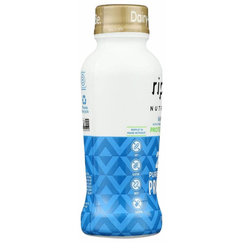 RIPPLE Vanilla Protein Shake, 12 fo (Case of 4) | ShelHealth