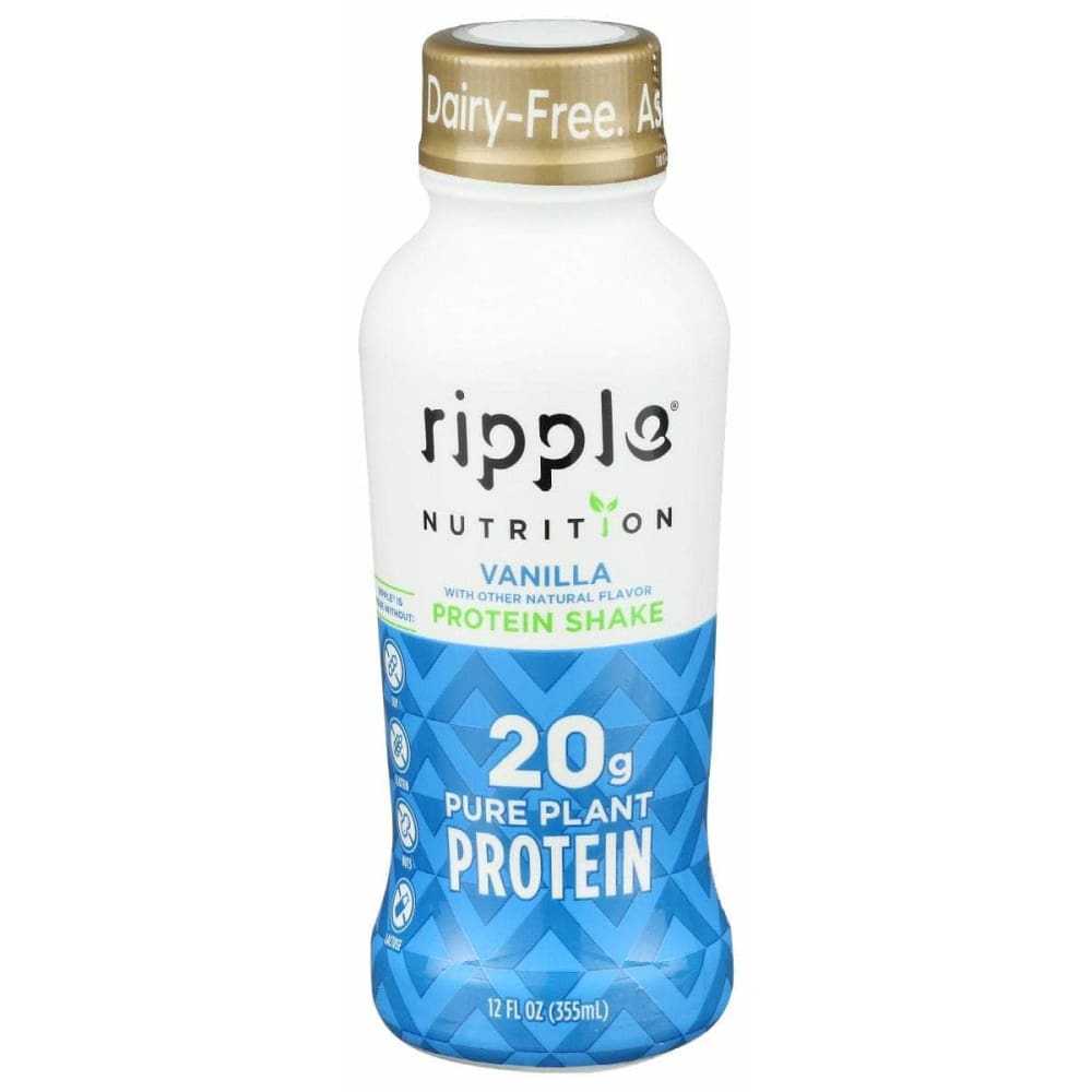 RIPPLE Vanilla Protein Shake, 12 fo (Case of 4) | ShelHealth