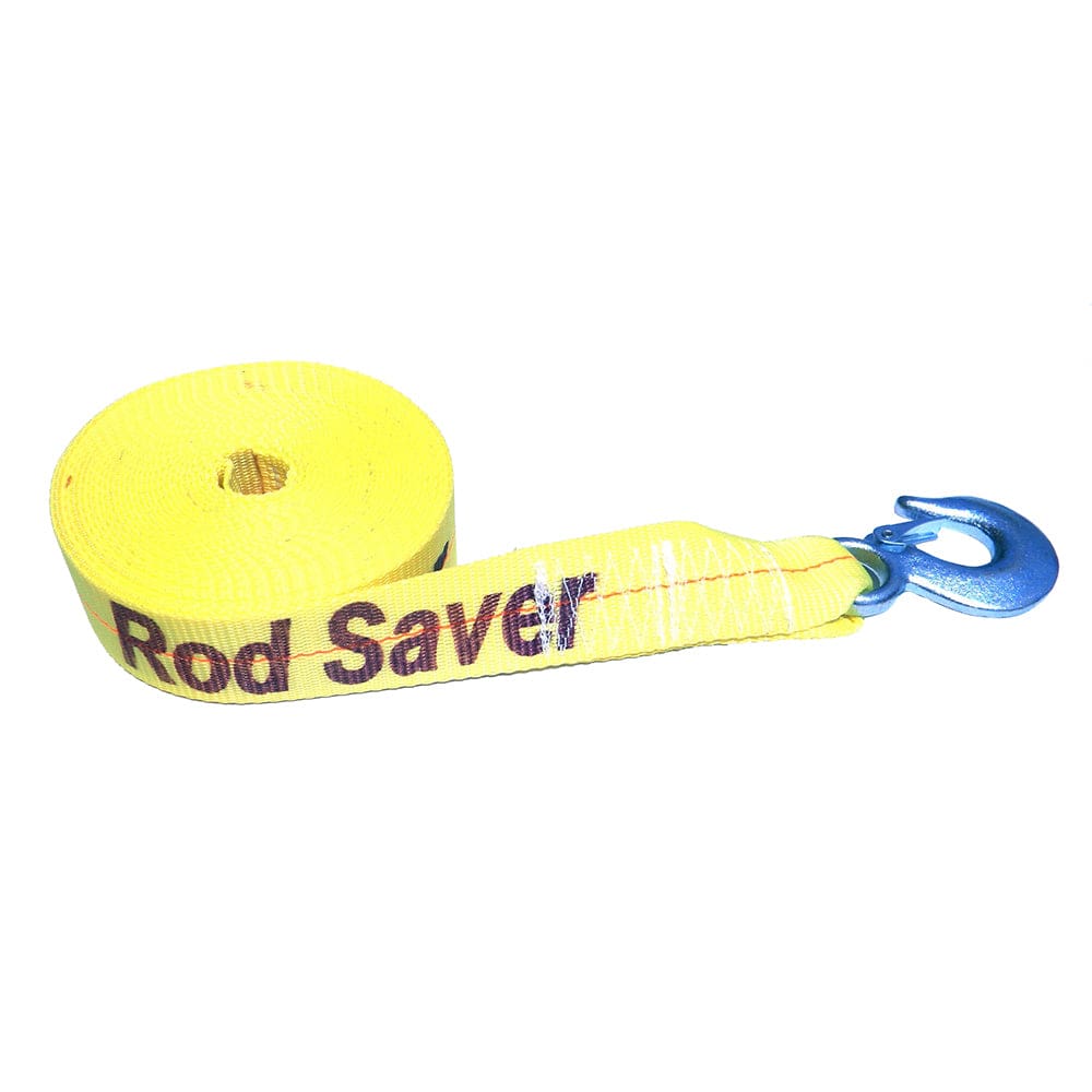 Rod Saver Heavy-Duty Winch Strap Replacement - Yellow - 2" x 20 ...