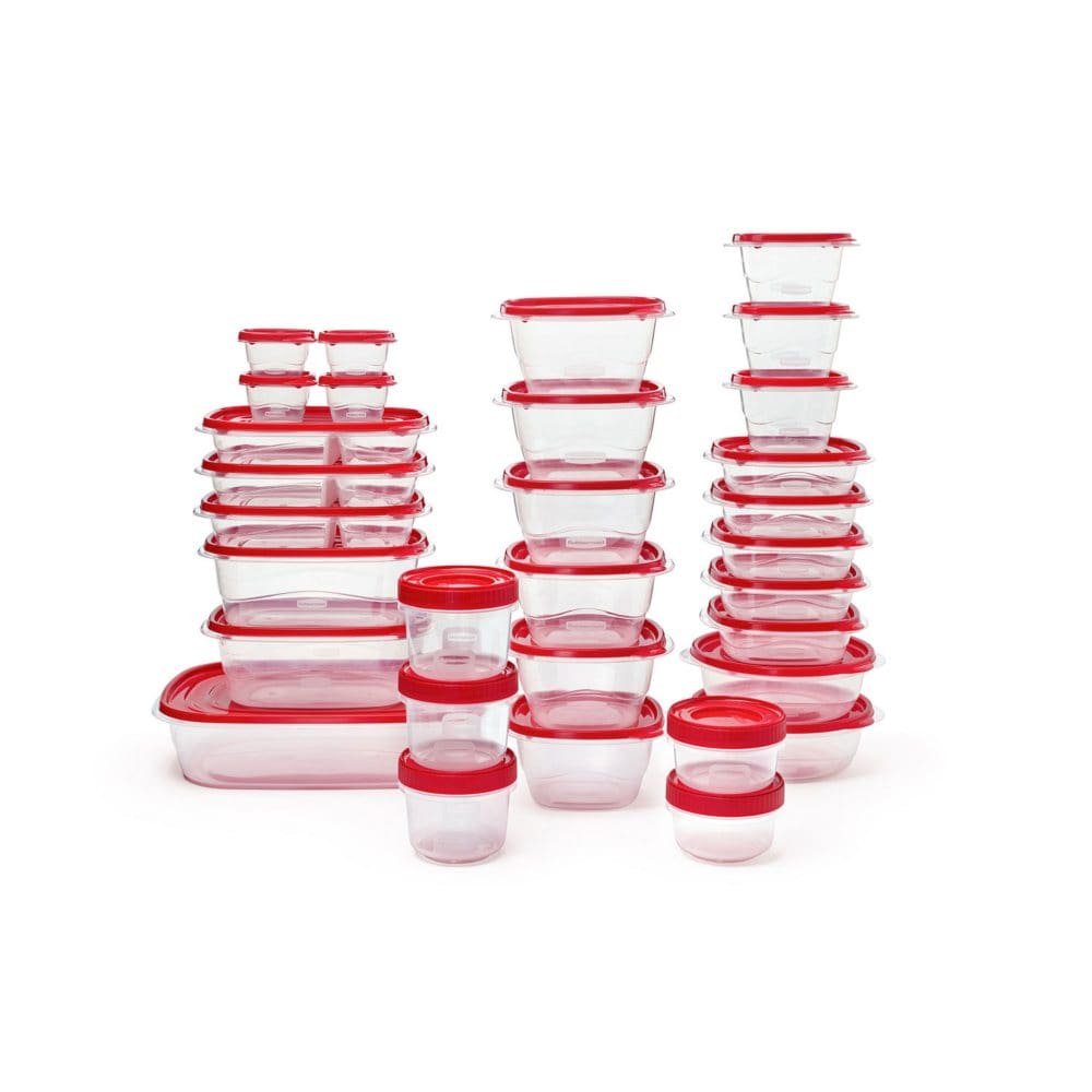 Rubbermaid 64-Piece TakeAlongs Food Storage Set with 30-Quart Storage ...