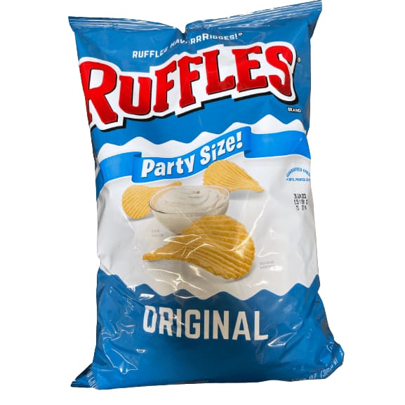 Ruffles Original Potato Chips Party Size, 13 oz | ShelHealth