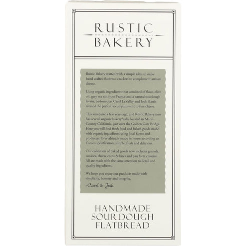 RUSTIC BAKERY: Flatbread with Olive Oil and Sel Gris, 6 oz (Case of 3 ...