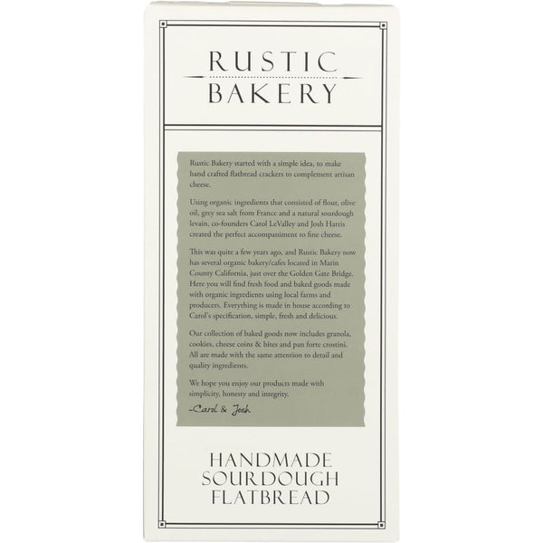RUSTIC BAKERY: Flatbread with Olive Oil and Sel Gris, 6 oz (Case of 3 ...