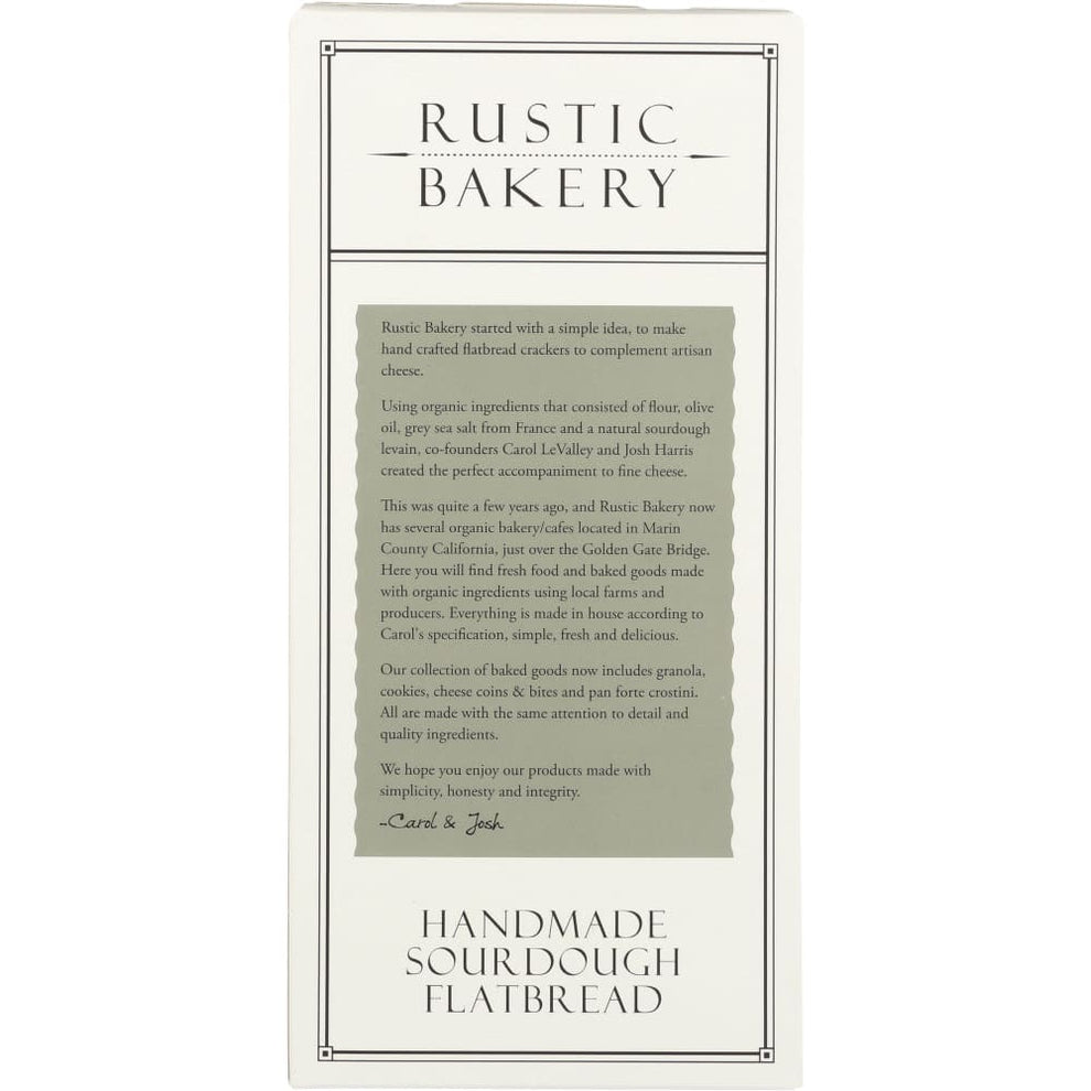 RUSTIC BAKERY: Flatbread with Olive Oil and Sel Gris, 6 oz (Case of 3 ...