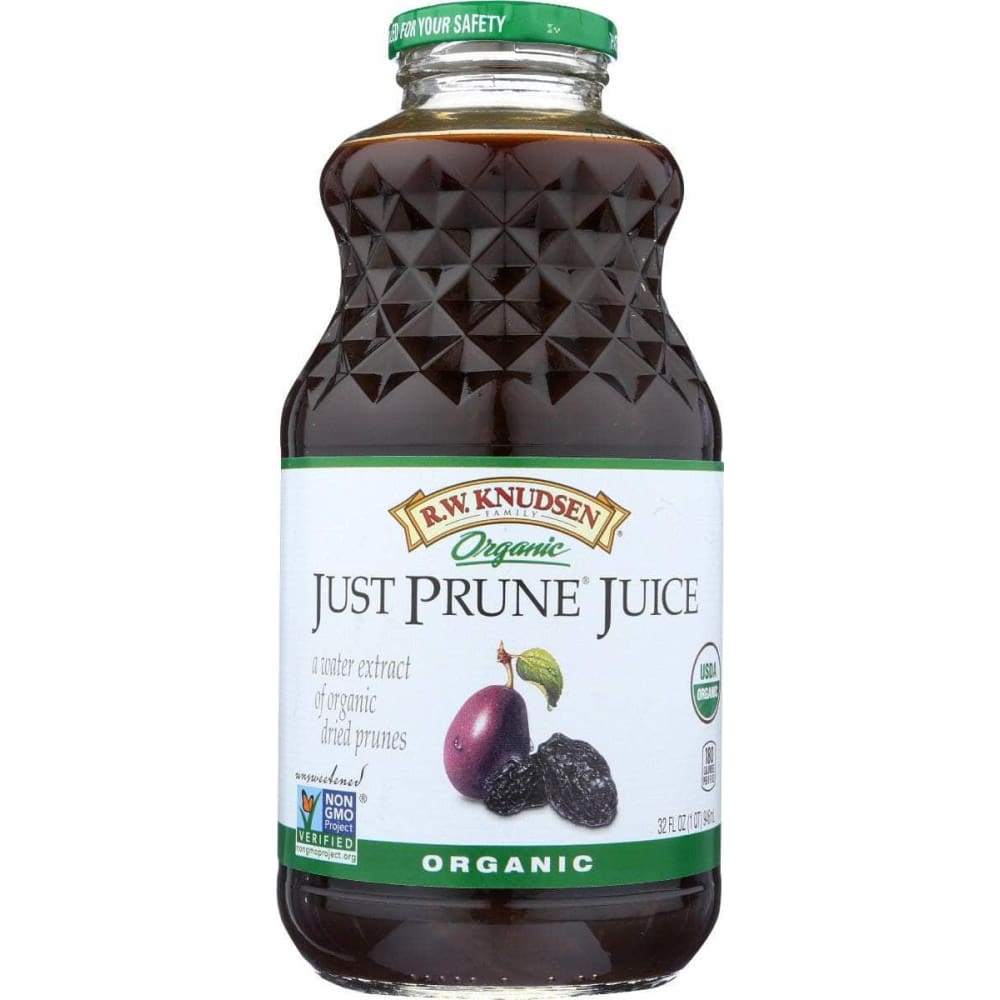 RW KNUDSEN FAMILY Organic Just Prune Juice, 32 fo (Case of 2) | ShelHealth