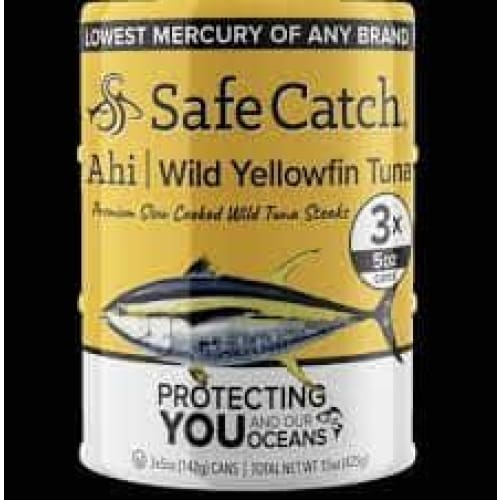 SAFECATCH: Tuna Ahi Wild Yellwfin 3P, 15 oz | ShelHealth