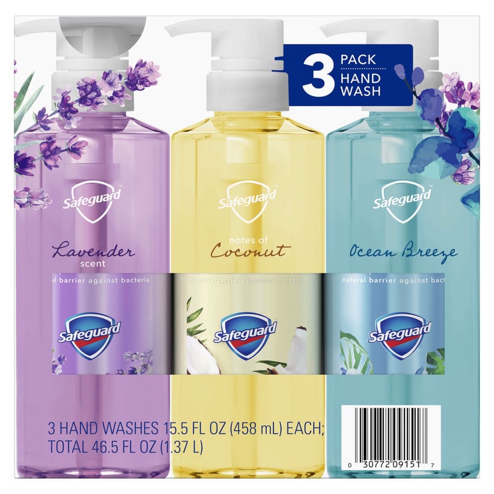 Safeguard Ultimate Care Hand Wash, Variety Pack (15.5 fl. oz., 3 pk ...
