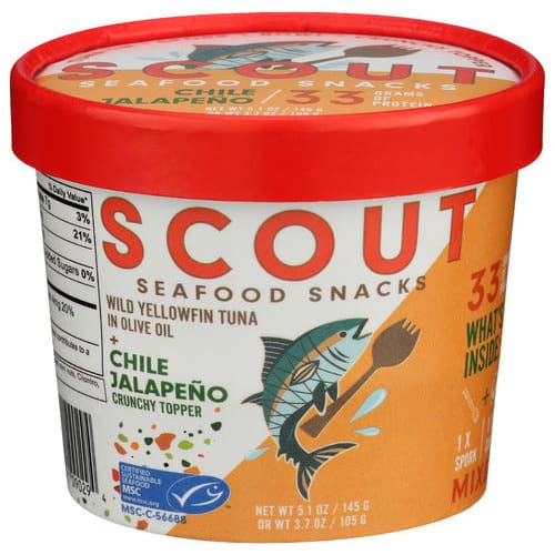 SCOUT: Tuna Chili Jlpn Snk Kit, 5.1 oz (Pack of 4) | ShelHealth