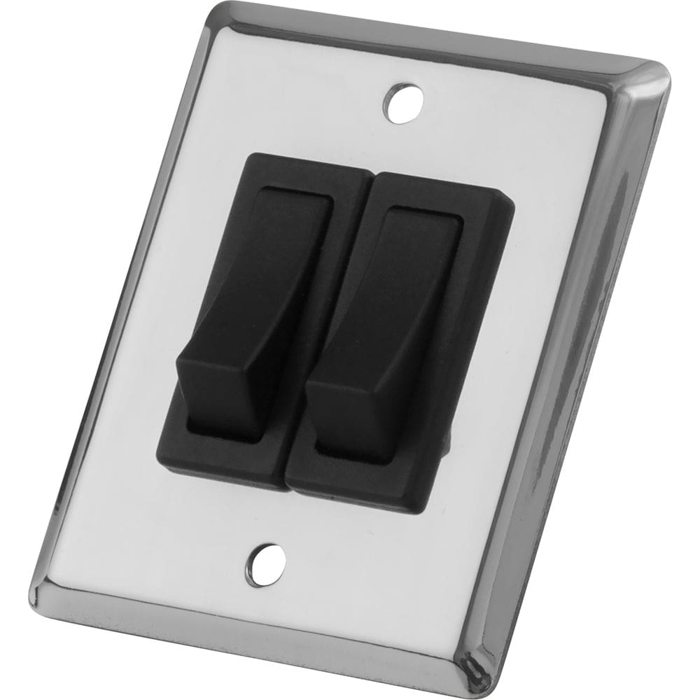 Sea-Dog Double Gang Wall Switch - Stainless Steel (Pack of 2) | ShelHealth