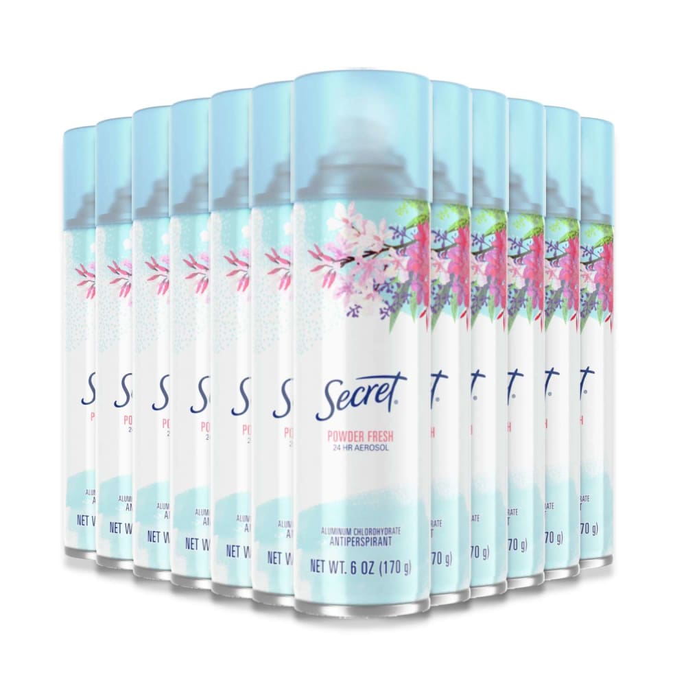 Secret Spray Antiperspirant & Deodorant Powder Fresh 6 Oz Each 12 Pack ...
