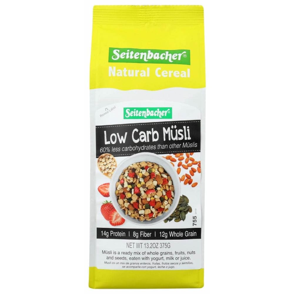 SEITENBACHER: Muesli Cereal Low Carb Mix, 13.2 oz (Case of 3) | ShelHealth