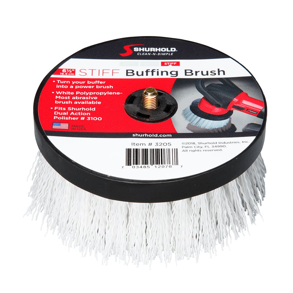 Shurhold 6-½" Stiff Brush f/ Dual Action Polisher | ShelHealth