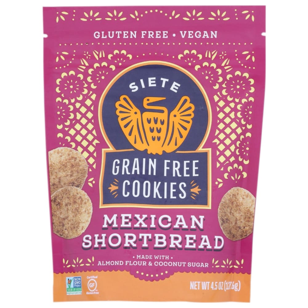 SIETE: Mexican Shortbread Cookies, 4.5 oz (Pack of 5) | ShelHealth