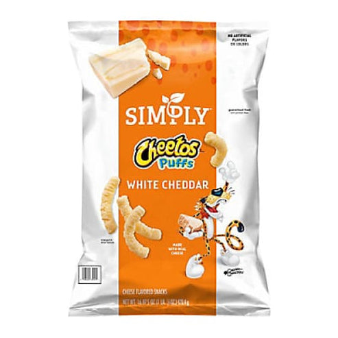 Simply Cheetos Puffs White Cheddar Cheese Snacks, 16.875 oz. | ShelHealth