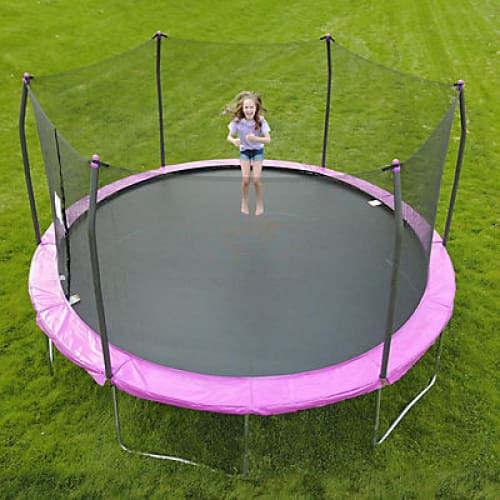 Skywalker Trampolines 15' Round Trampoline - Purple | ShelHealth