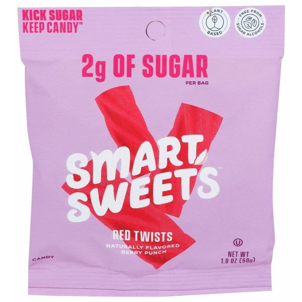 Smartsweets Red Twists, 1.8 Oz (Case of 4) | ShelHealth