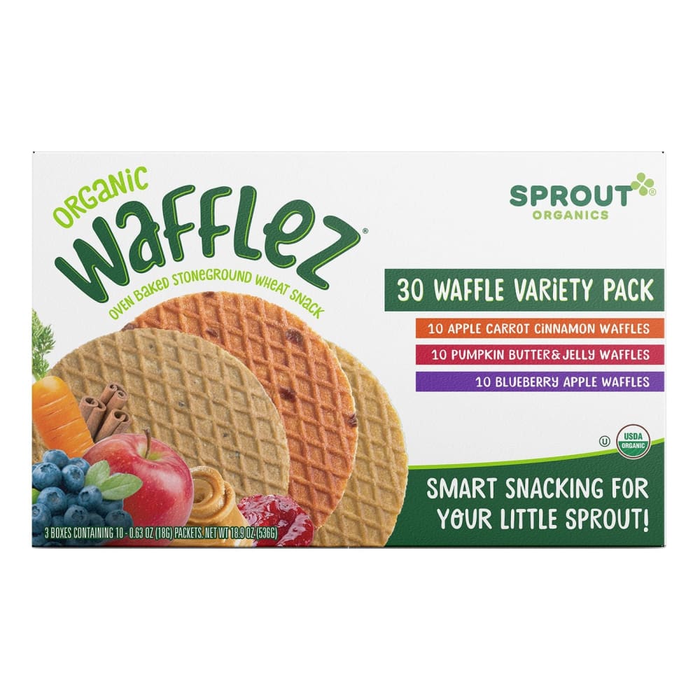 Sprout Wafflez Variety Pack, 30 ct. | ShelHealth
