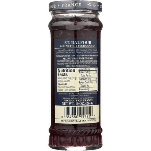 St Dalfour All Natural Fruit Spread Four Fruits, 10 oz (Case of 4 ...