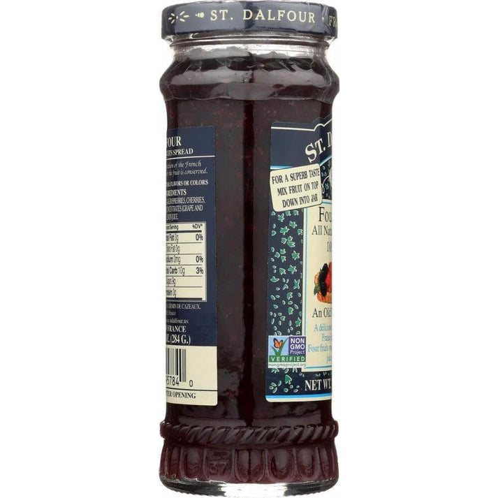St Dalfour All Natural Fruit Spread Four Fruits, 10 oz (Case of 4 ...