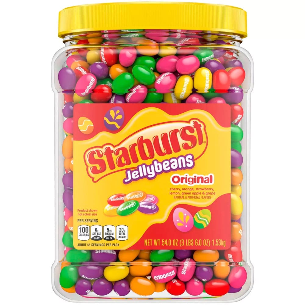 Starburst Original Jelly Beans Candy Tub - 54oz | ShelHealth