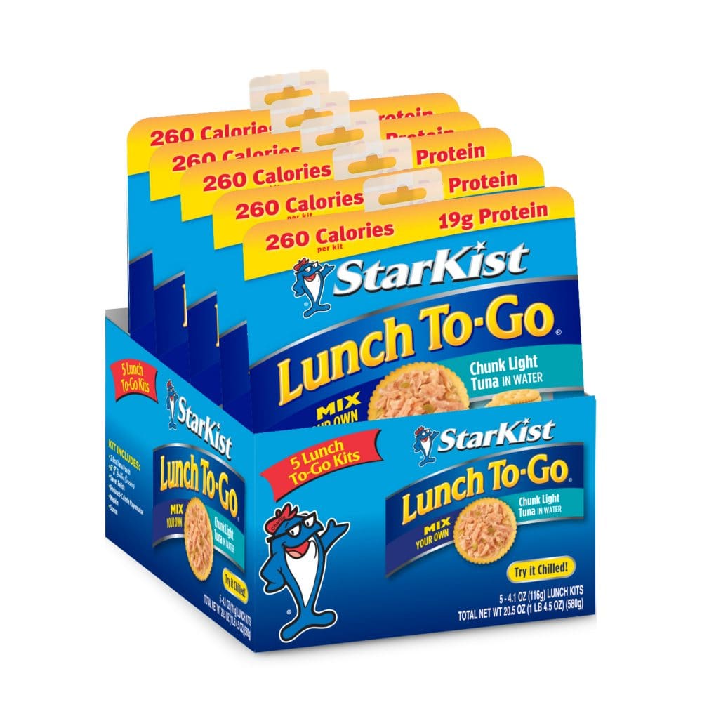 Starkist Chunk Light Tuna In Water Lunch To-Go (5 pk.) (Pack of 2 ...