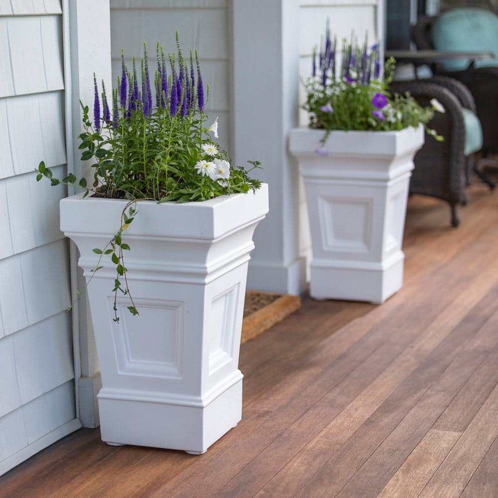 Step2 Atherton Planter in Classic White - 2 Pack | ShelHealth