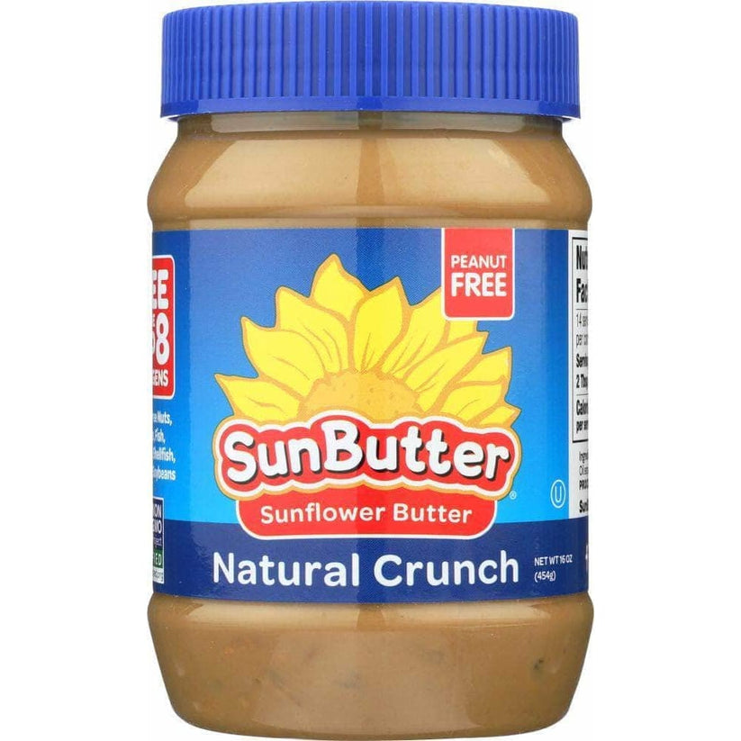 Sunbutter Natural Crunch Sunflower Seed Spread, 16 oz (Case of 3 ...