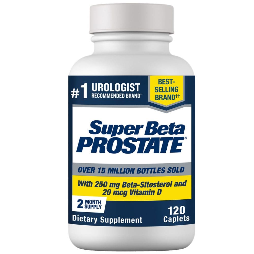 Super Beta Prostate Male Supplement with 250 mg. Beta-Sitosterol (120 ...