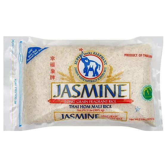 SUPER LUCKY ELEPHANT: Premium Jasmine Rice, 2 lb (Pack of 5) | ShelHealth