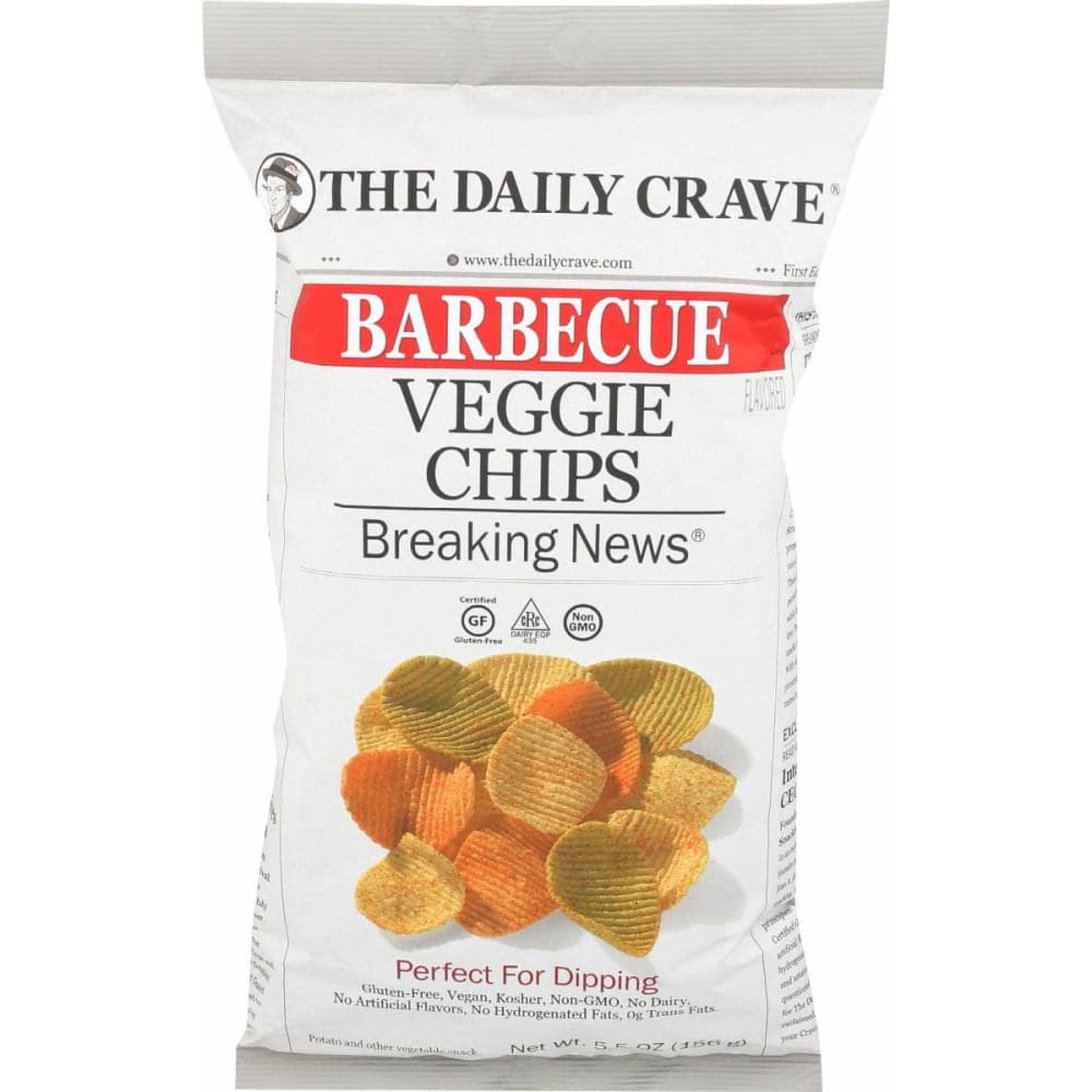 THE DAILY CRAVE Veggie Chips Barbecue, 5.5 oz (Case of 4) | ShelHealth