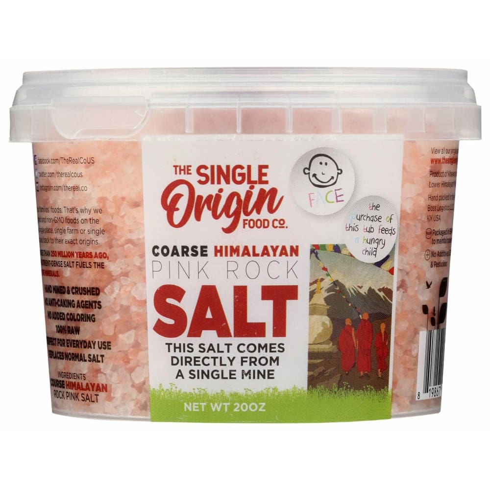 THE SINGLE ORIGIN FOOD CO Tub Salt Hmlayan Pink, 20 oz (Case of 3 ...